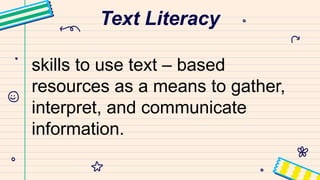 KEY AREAS OF LITERACY for HEI Students.pptx | Education