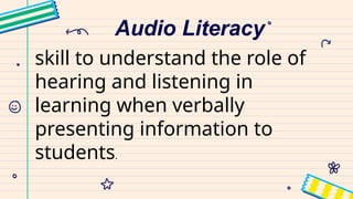 KEY AREAS OF LITERACY for HEI Students.pptx | Education