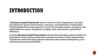 Key Aspects of a Business Legal Framework Wk 3.pptx