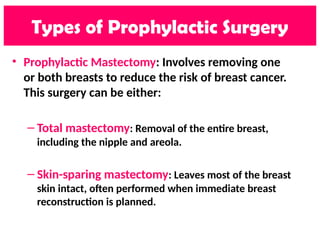 Key Aspects of Prophylactic Surgery: Which Public Should know : Dr ...