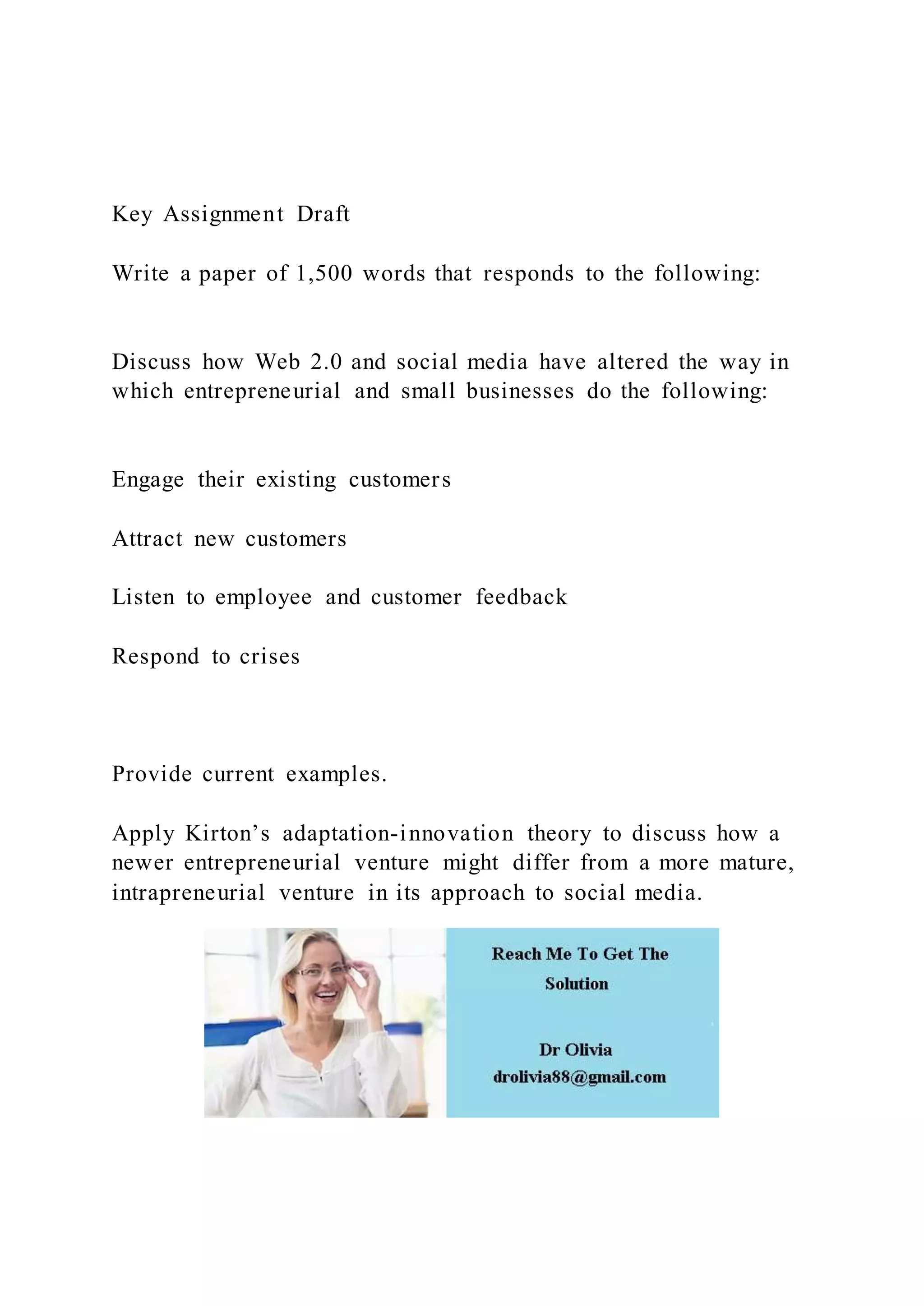 Key Assignment DraftWrite a paper of 1,500 words that respon | DOCX