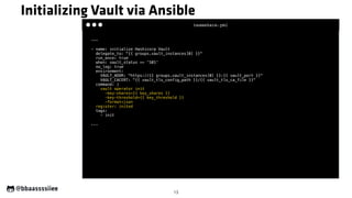Keybase Vault Auto-Unseal HashiTalks2020 | PPT
