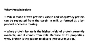 Key benefits of whey protein isolate | PPT