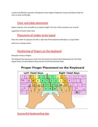 DATA ENTRY AND KEYBOARDING SKILLS NOTES. | PDF