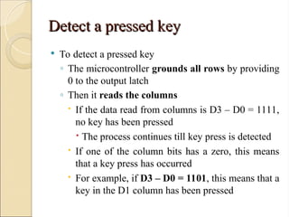 Keyboard interfacing for the 8051 MCA.ppt | Operating Systems ...