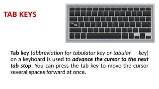 Parts of the KEYBOARD and it's functions .pptx