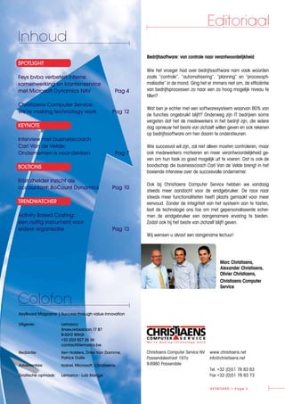Christiaens Computer Service en Microsoft Dynamics NAV: inzicht ...