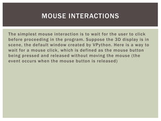 Keyboard and mouse events in python | PPT