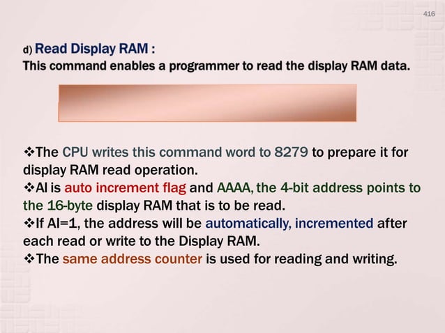 Keyboard Display Controller Intel 8279 Pptx