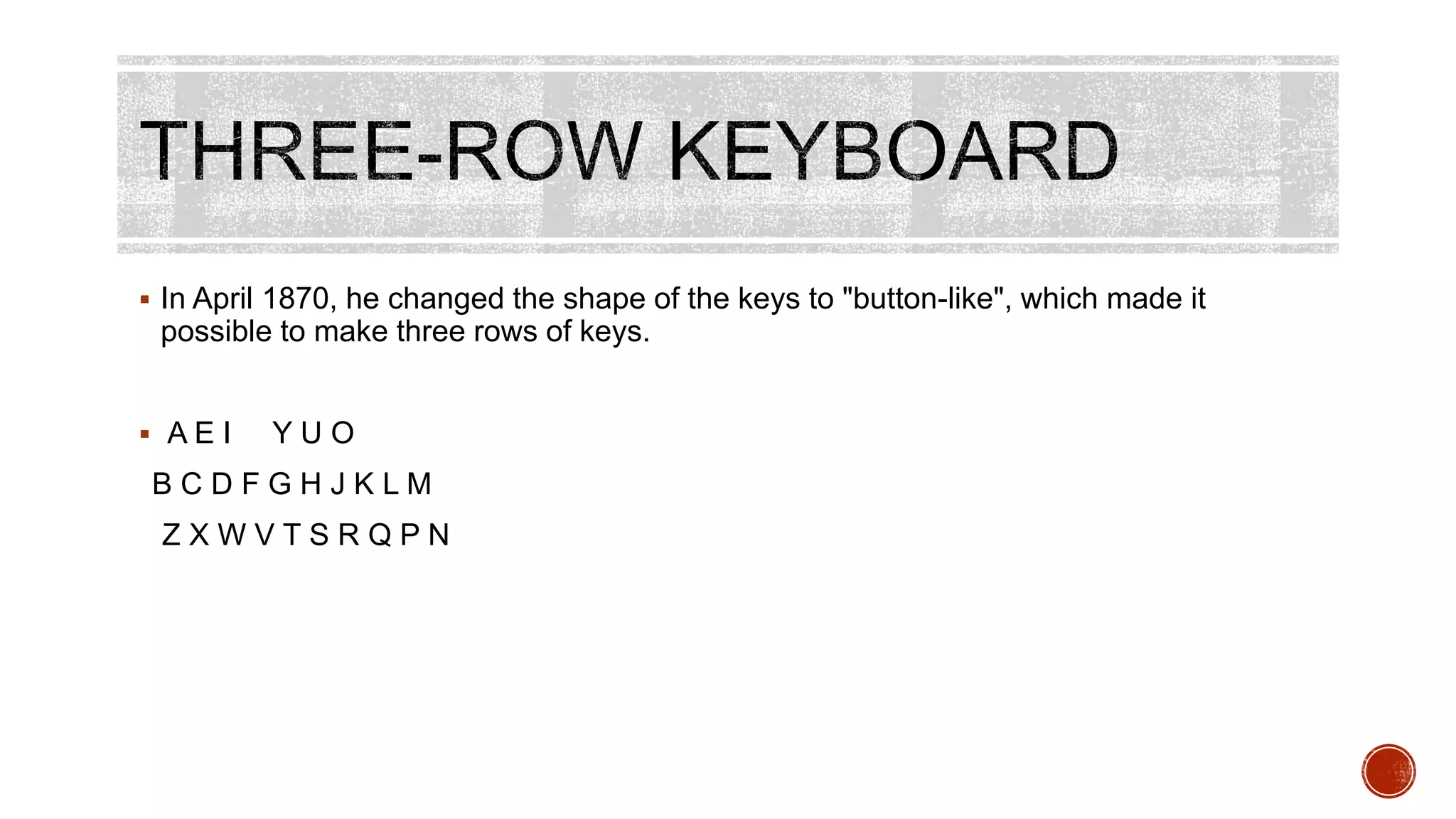 Keyboard history | PPTX