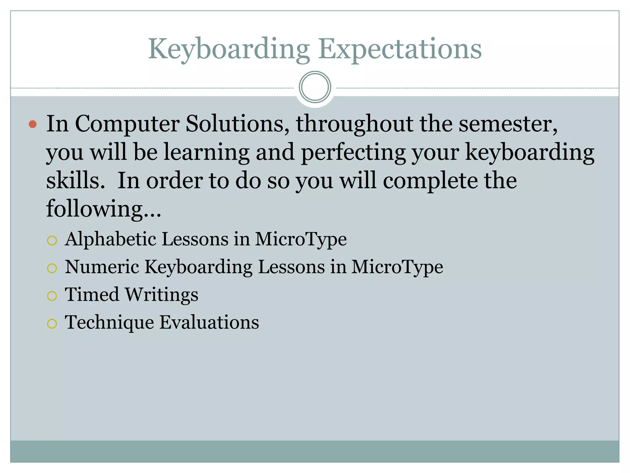 Keyboarding Basics | PPTX