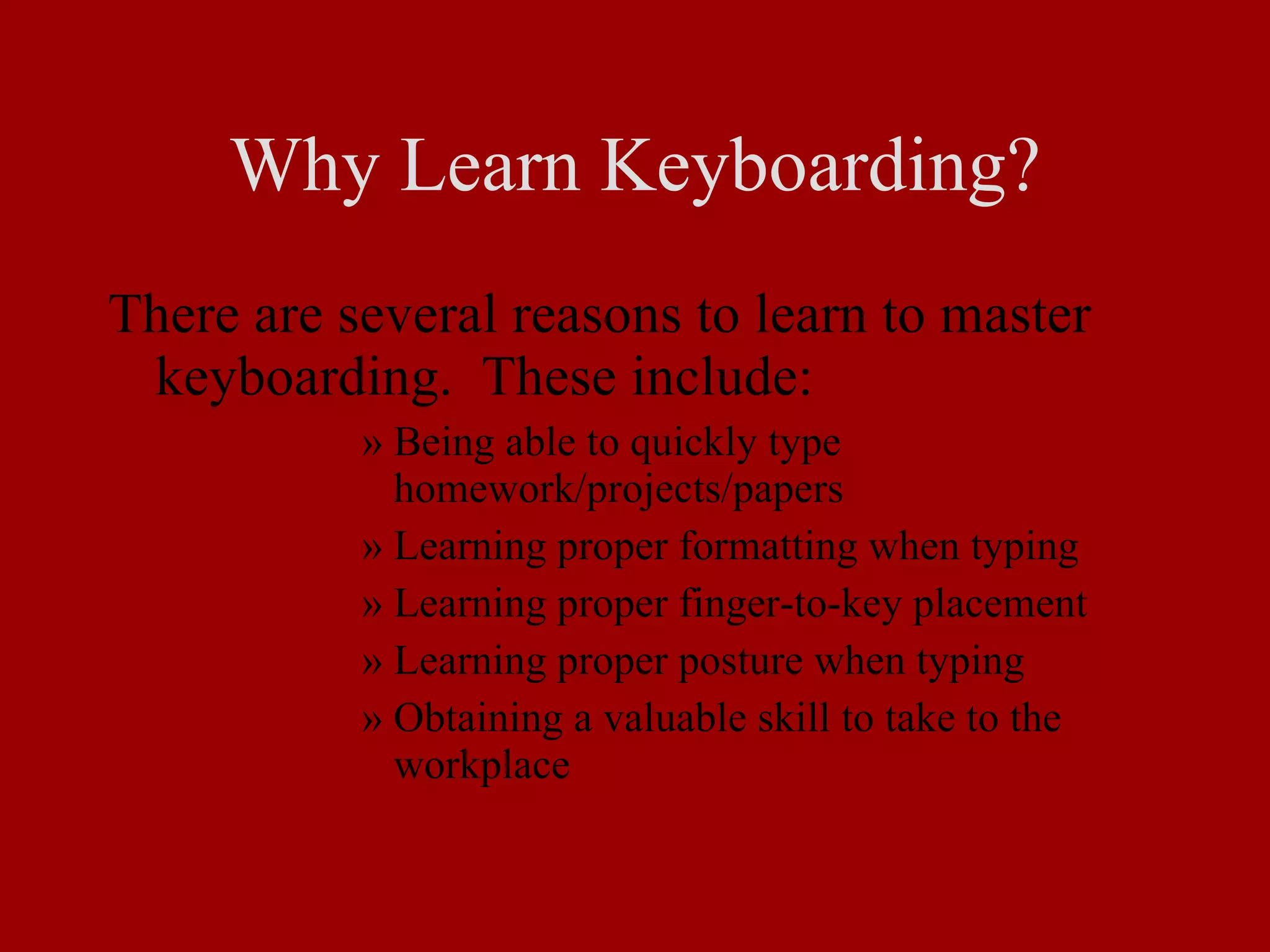 Keyboarding Anyone? | PPT