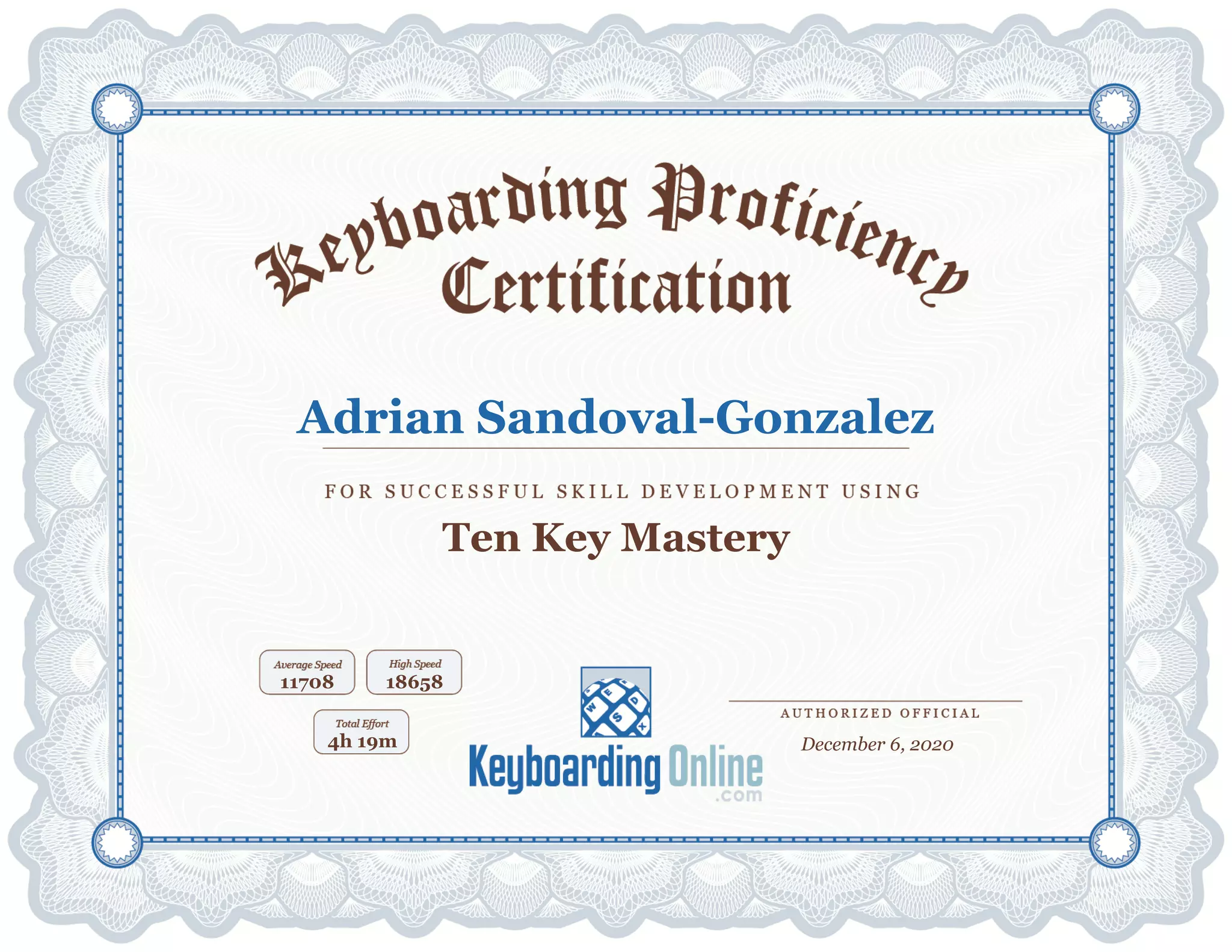Keyboarding Certificate | PPT