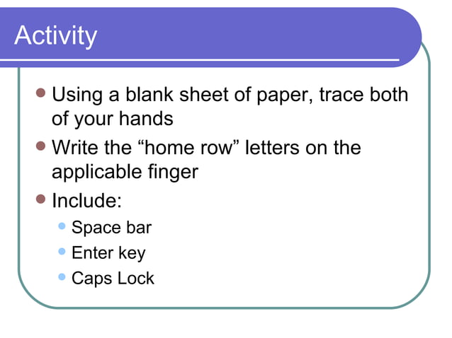 Keyboarding intro | PPT