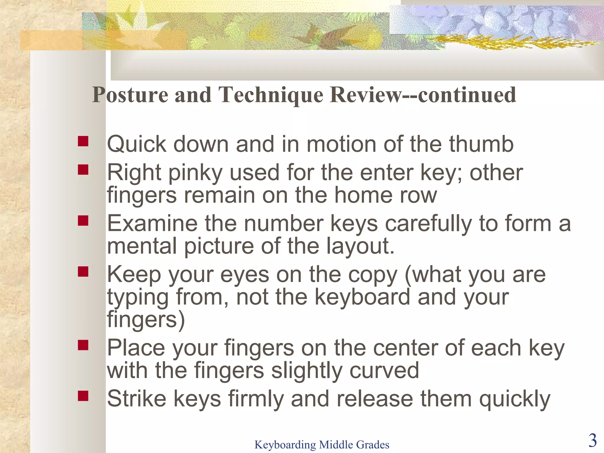Keyboarding numbers and symbols (3) | PPT