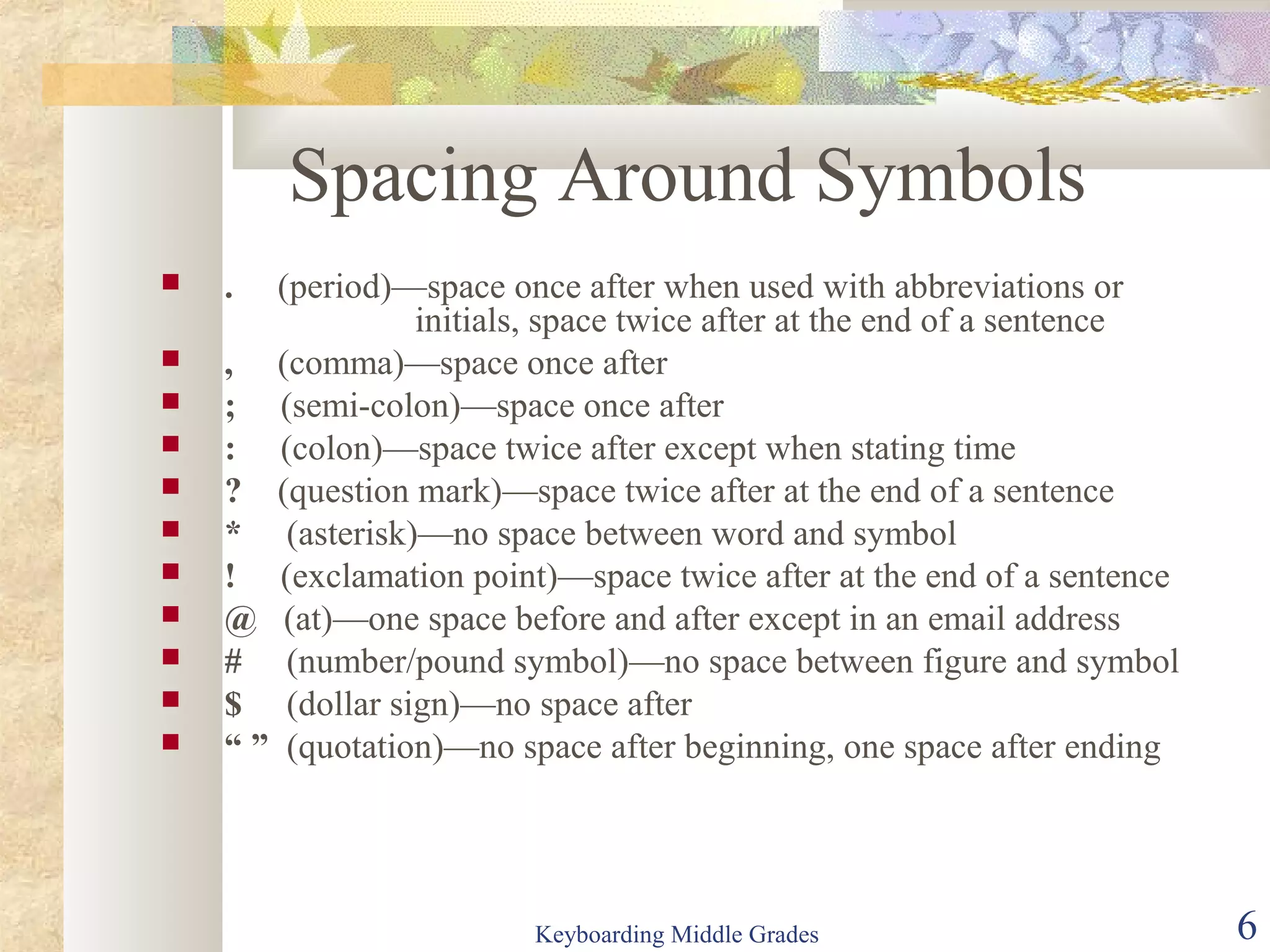 Keyboarding numbers and symbols (3) | PPT