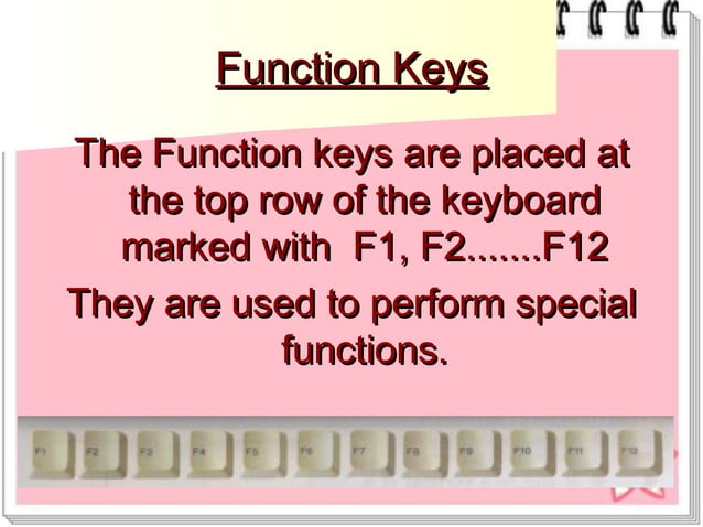 Keyboarding skills | PPT | Computer Peripherals | Computing