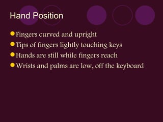 Keyboarding Technique PowerPoint | PPS