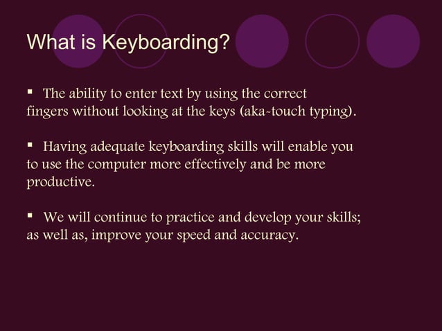 Keyboarding Technique PowerPoint | PPS