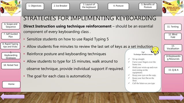 Keyboarding toolkit presentation | PPT
