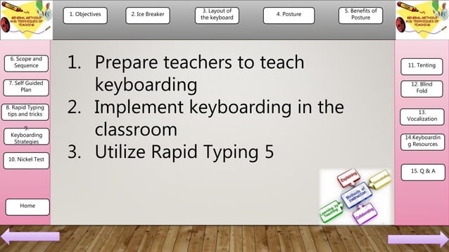 Keyboarding toolkit presentation | PPT
