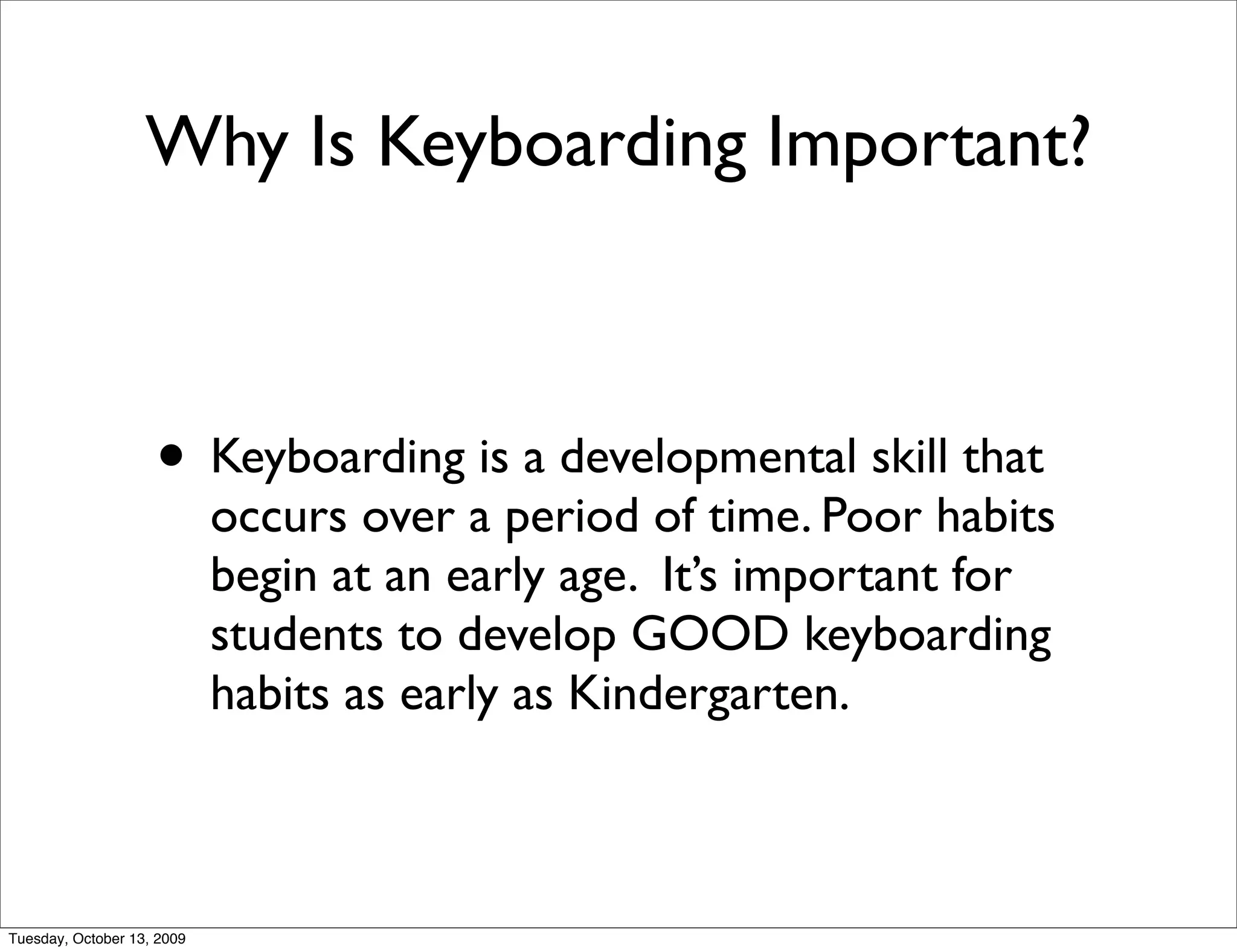 Elementary Keyboarding | PDF