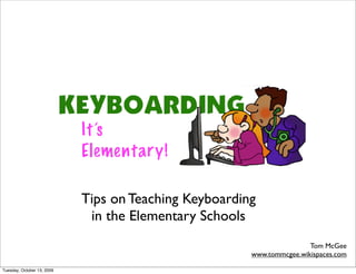 Elementary Keyboarding | PDF
