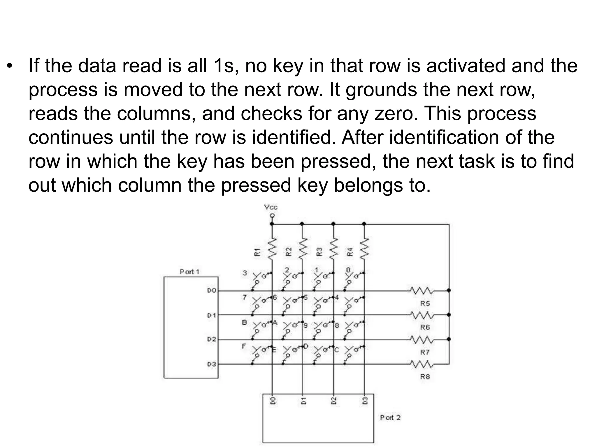 Key board interfacing with 8051 | PPTX