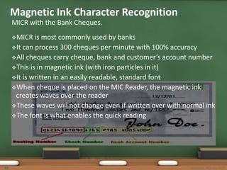 Keyboard, Mouse and MICR | PPT