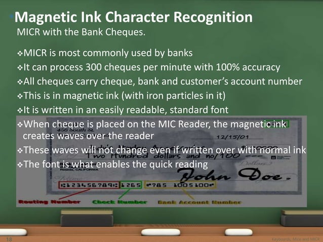 Keyboard, Mouse and MICR | PPT