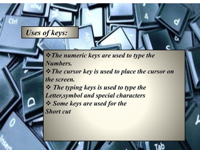 KEYBOARD | PPTX | Computer Peripherals | Computing