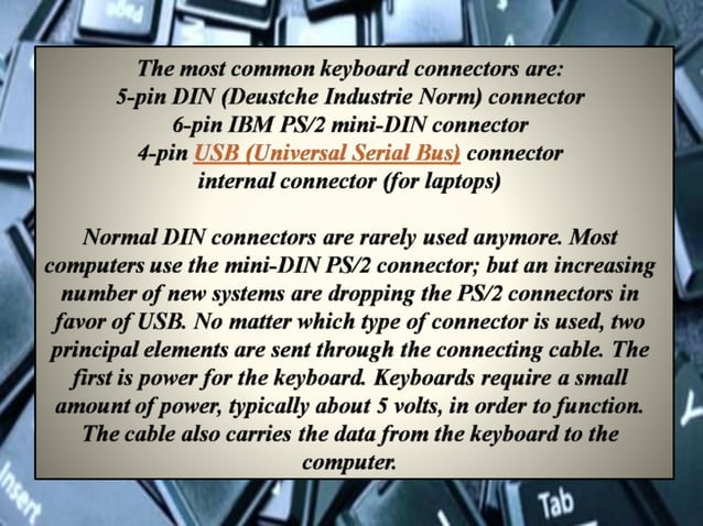 KEYBOARD | PPTX | Computer Peripherals | Computing