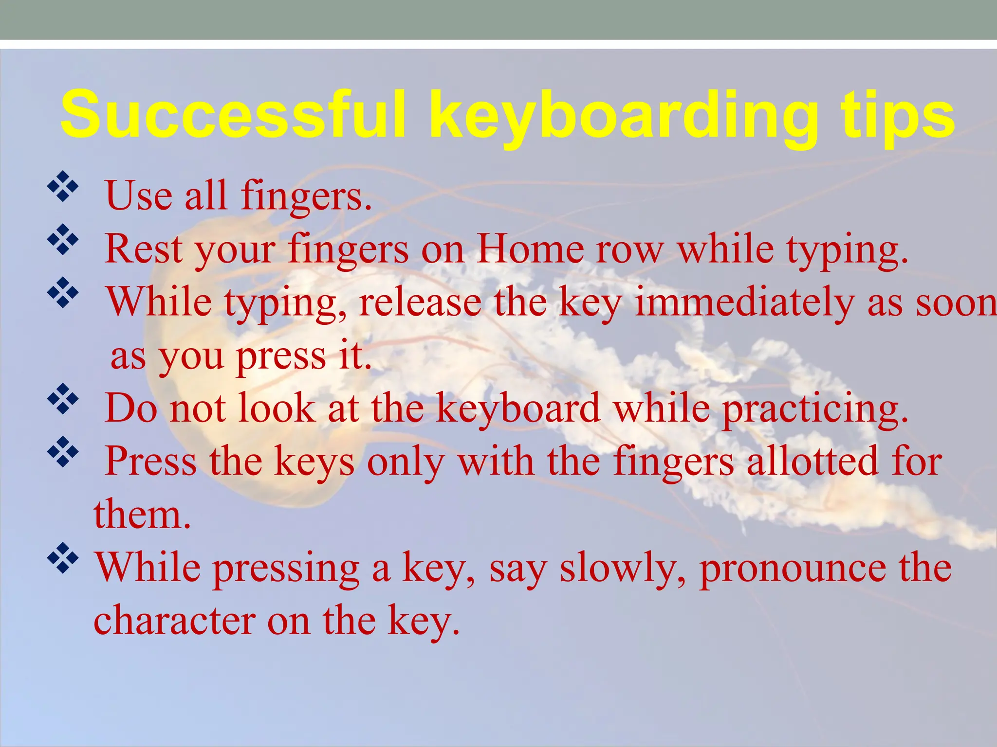 Keyboard Skills: types of typing Skills for students | PPT