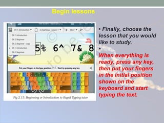 Keyboard Skills: types of typing Skills for students | PPT