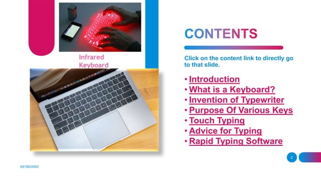 PPT on Keyboard | PPTX | Computer Peripherals | Computing