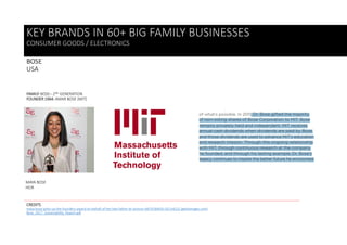 Key brands in 60+ big family businesses | PDF