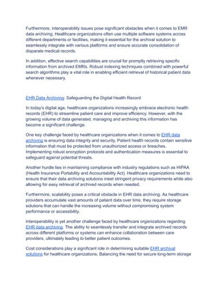 Key Challenges Healthcare Organizations Face with EMR_EHR Data ...