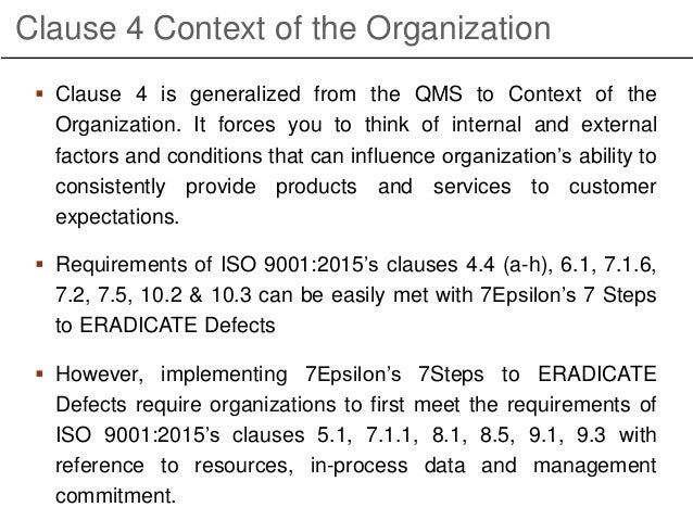 Key changes to ISO 9001:2015 and 7 steps of 7Epsilon