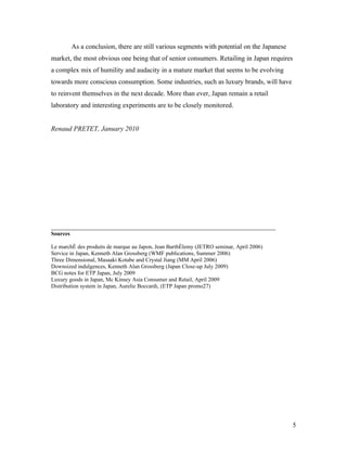 Key Characteristics of Japanese Consumers | DOC