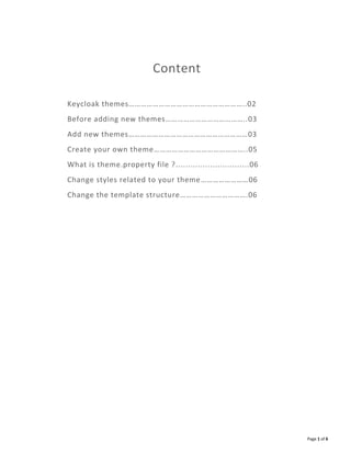 Keycloak theme customization | PDF