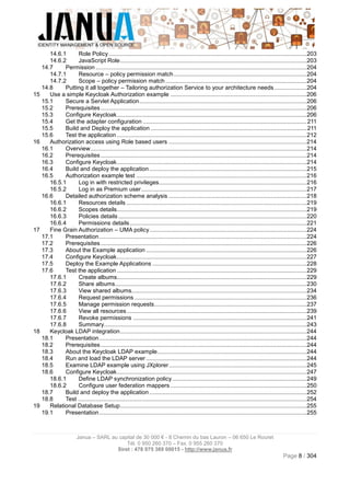 TOC training KeyCloak Redhat SSO core | PDF