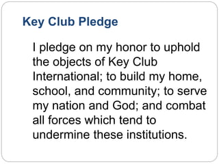 Key Club 1st Meeting | PPT