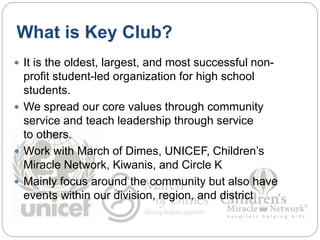 Key Club 1st Meeting | PPT