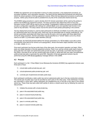 Key Commitment Using CMS in ECMQV Key Agreement | PDF