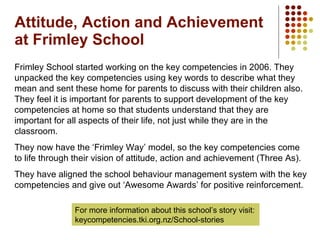 Key Competencies - from The New Zealand Curriculum to classroom | PPT