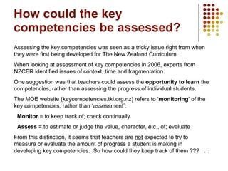Key Competencies - from The New Zealand Curriculum to classroom | PPT