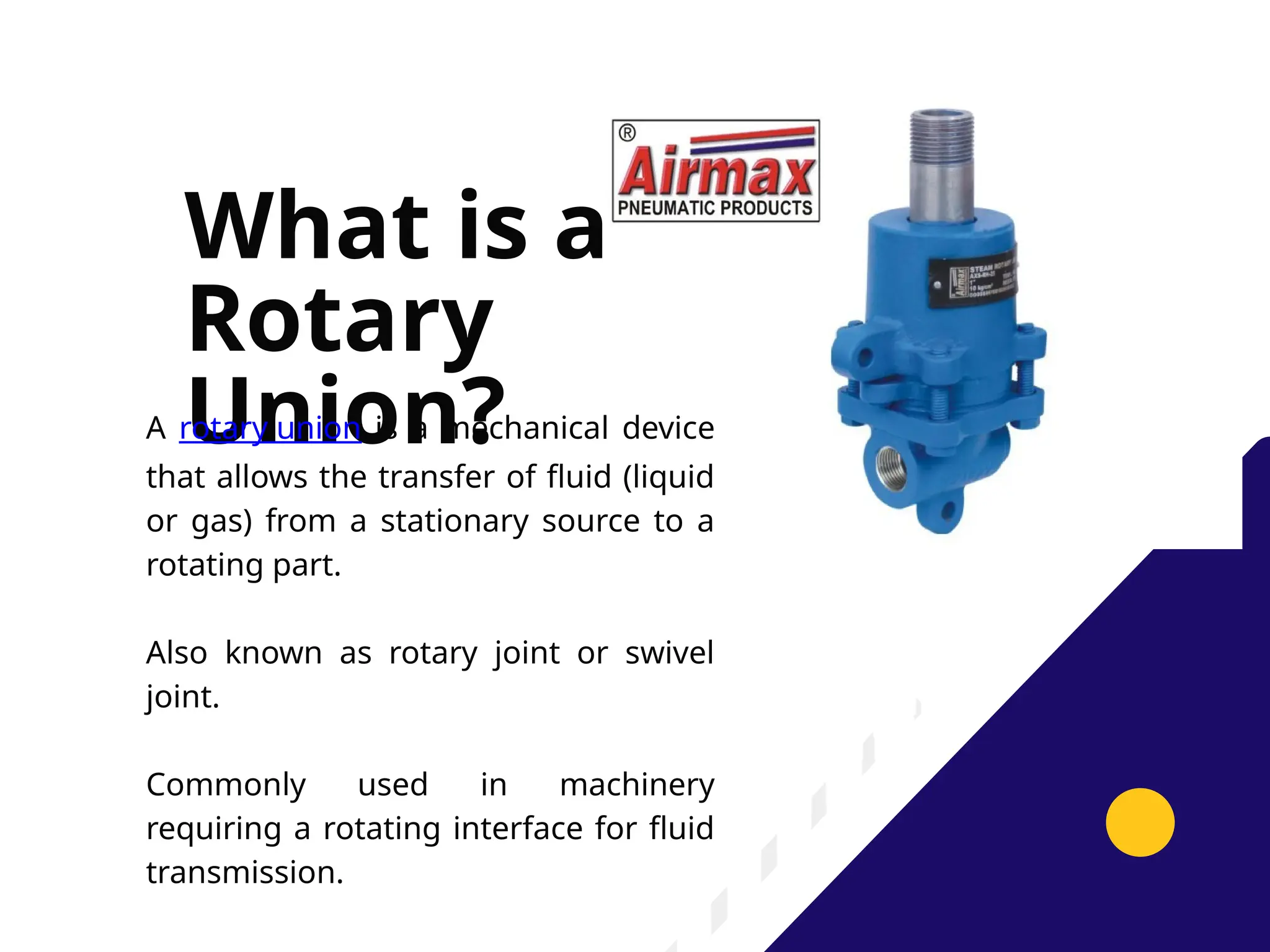 Rotary Union PPT for Mechanical & Industrial Engineers | PPTX