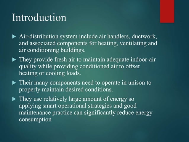 key Components of Air Distribution Systems.pptx | Home Appliances ...