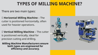 Key Components Of A Milling Machine Unit | PPTX