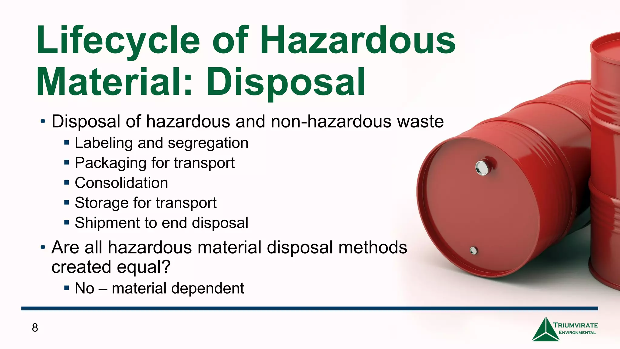 Key Components of an Elite Hazardous Waste Management Program | PPT